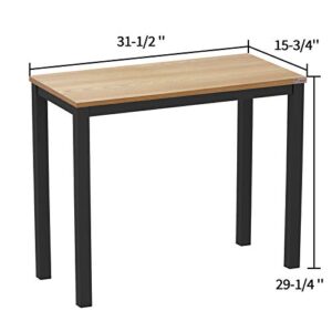 Need Small Computer Desk 31-1/2'' Sturdy and Heavy Duty Writing Desk for Small Spaces and Small Desk Study Table Laptop Desk- AC3BB-80-40