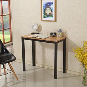 Need Small Computer Desk 31-1/2'' Sturdy and Heavy Duty Writing Desk for Small Spaces and Small Desk Study Table Laptop Desk- AC3BB-80-40