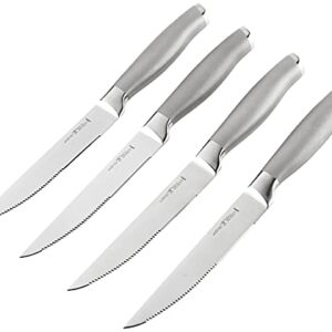 HENCKELS Modernist Razor-Sharp Steak Knife Set of 4, German Engineered Informed by 100+ Years of Mastery, Stainless Steel