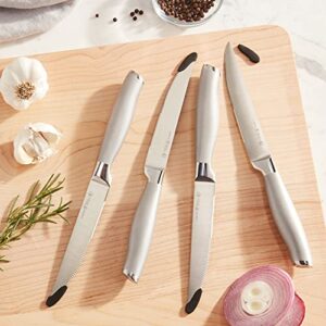 HENCKELS Modernist Razor-Sharp Steak Knife Set of 4, German Engineered Informed by 100+ Years of Mastery, Stainless Steel