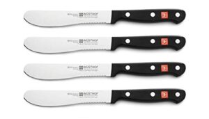 wusthof gourmet four piece burger knife set