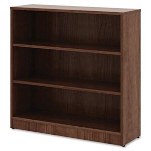 lorell walnut laminate bookcase, 36" x 36" x 12"