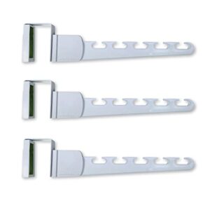 wonder hanger over-the-door plastic hanger, white - over the door hanger set of three (3-pack)