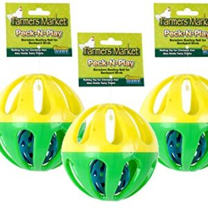 Ware Manufacturing Peck N Play Chicken Ball Toy (3 Balls)