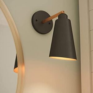 Kenroy Home 12'' Wall Sconce, Matte Black/Antique Bronze