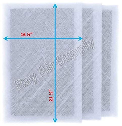 RAYAIR SUPPLY 18x24 StratosAire Air Cleaner Replacement Filter Pads 18x24 Refills (3 Pack) White