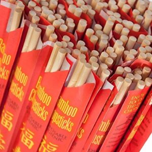 Royal Palillos UV Treated 120 Sets Premium Disposable Bamboo Chopsticks Sleeved and Separated