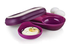 tupperware microwave breakfast maker set in rhubarb