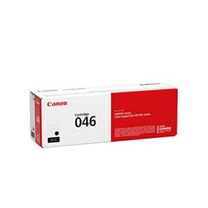 Canon Genuine Toner, Cartridge 046 Black (1250C001), 1 Pack Color imageCLASS MF735Cdw, MF733Cdw, MF731Cdw, LBP654Cdw Laser Printers