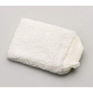 equiessentials fleece wipe applicator mitt white