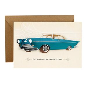 hallmark signature father's day card (vintage classic car, don't make 'em like you anymore), (599ffw9632)