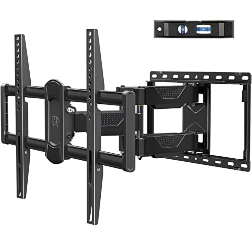 Mounting Dream Full Motion TV Mount for 42-75 inch TVs, TV Wall Mount Bracket with Dual Articulating Arms, Fits 12” / 16” Wood Studs with VESA 600x400mm up to 100lbs