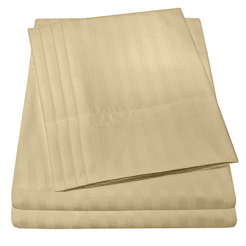 Twin Size Bed Sheets - 4 Piece 1500 Supreme Collection Fine Brushed Microfiber Deep Pocket Twin Sheet Set Bedding - 1 EXTRA PILLOW CASES, GREAT VALUE, Twin, Dobby Sage