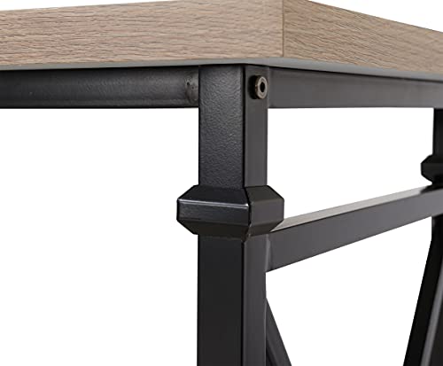 Signature Design by Ashley Jaeparli Modern Farmhouse Home Office L Shaped Desk, Brown