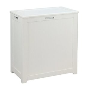 oceanstar rh5513white storage laundry hamper, white