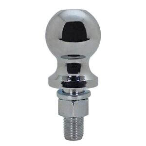 quick products qp-hb3007 2" chrome hitch ball - 3/4" diameter x 2" long shank - 3,500 lbs.