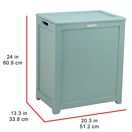 Oceanstar RH5513C Storage Hamper, Laundry Hamper, Turquoise