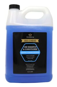 trinova car wash gallon - car shampoo and conditioner - ph neutral - high foaming car soap - leaves a glossy shine - perfect for foam cannon - 1 gallon, 128oz