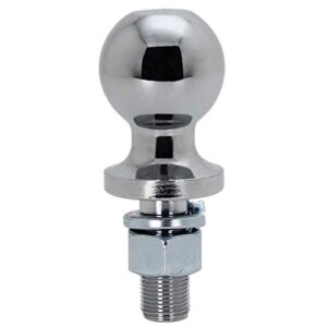 quick products qp-hb3001 1-7/8" chrome hitch ball - 3/4" diameter x 2" long shank - 2,000 lbs.