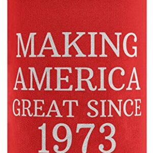 Birthday Gifts for 50th Birthday Making America Great Since 1973 50th Birthday Gag Gifts for Birthday Party 2 Pack Can Coolie Drink Coolers Coolies Red