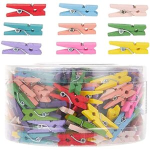 juvale mini wooden clothespins for crafts (1 x 0.25 in, 300-pack)