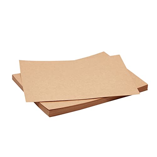 96 Pack Brown Kraft Paper Sheets for Wedding, Party Invitations, Drawing, DIY Projects, Letter Size, 120gsm (8.5 x 11 In)