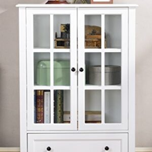 Signature Design by Ashley Miranda Accent Cabinet, 32"W x 12"D x 47"H, White