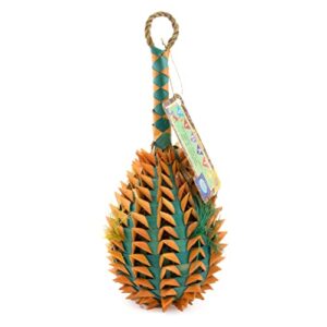 planet pleasures pineapple pinata bird toy for extra large birds (2 pk)