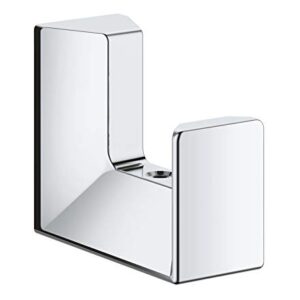 Grohe 40782000 Selection Cube Robe Hook, Starlight Chrome