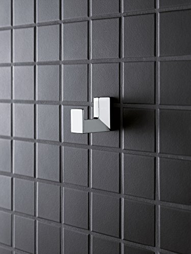 Grohe 40782000 Selection Cube Robe Hook, Starlight Chrome