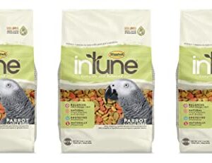 3 Pack of Higgins Premium Pet Foods Intune Natural Pelleted Bird Food for Parrots- 3 lbs each