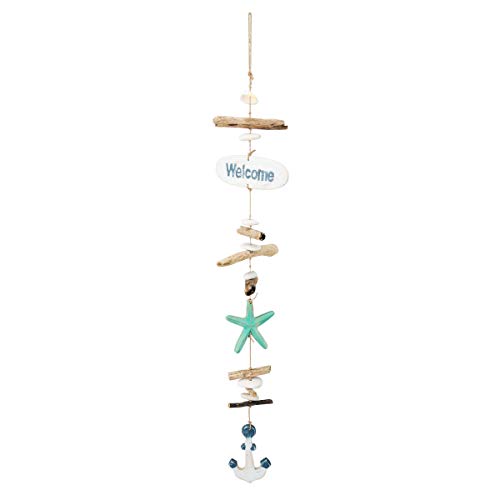 Beachcombers Anchor/Starfish Driftwood Drop Multi