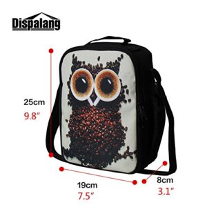 Dispalang Fox Print Lunch Bags for Children Girls Insulated Lunch Box Bags Small Kids Animal Lunch Container