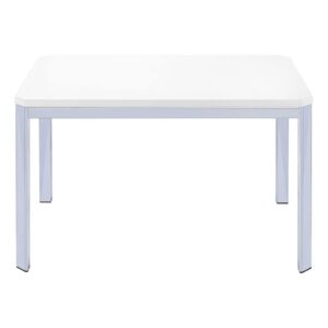 Monarch Specialties I DINING TABLE - 32"X 48"/ WHITE/CHROME METAL,