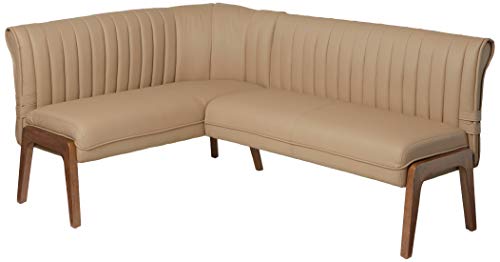 Milan Bernice Faux Leather Nook, Taupe