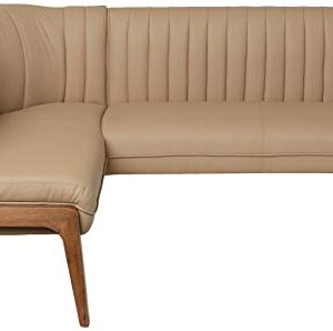 Milan Bernice Faux Leather Nook, Taupe