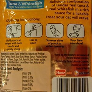 Delectables Stew Lickable Treats Variety Bundle Pack of 12. (4) Tuna & Whitefish, (4) Chicken & Tuna, (4) Tuna & Shrimp. 1.4 oz Each - Bonus Mouse Toy Included (Color May Vary)