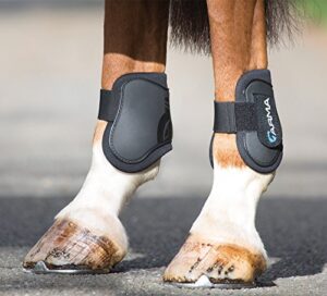 arma rear fetlock boots (black/black, cob/pony)