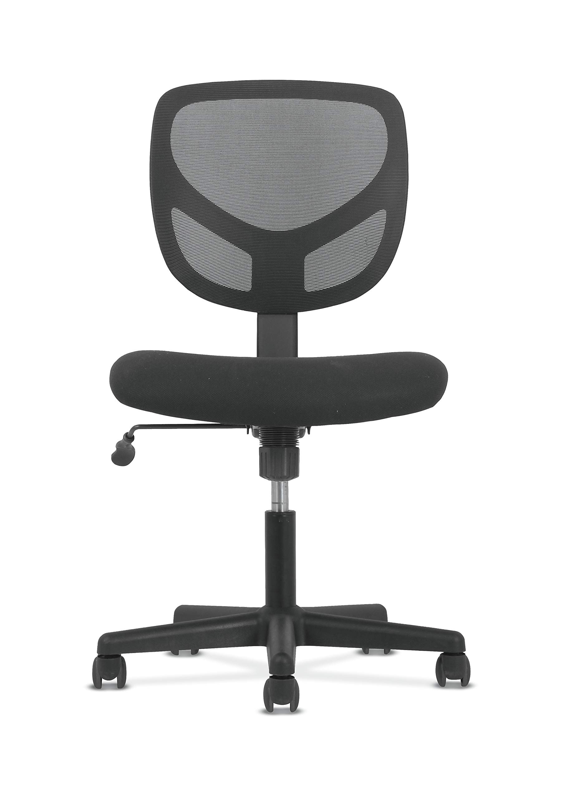 HON BSXVST101 Sadie Swivel Mid Back Mesh Task Without Arms-Ergonomic Computer/Office Chair (HVST101), Black