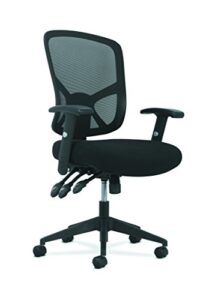 sadie customizable ergonomic high-back mesh task chair with arms and lumbar support - ergonomic computer/office chair (hvst121)