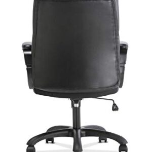 HON Sadie Mid-Back Executive Chair, with Fixed Padded Arms, PACKS, Black