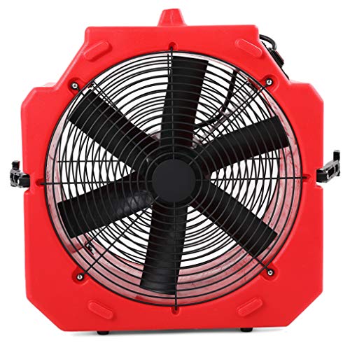 MOUNTO AM25AX 2-Speed 1/4hp 4000cfm 18inch Axial Air Mover Fan Blower with Roto-Mold housing for Water Damage Restoration