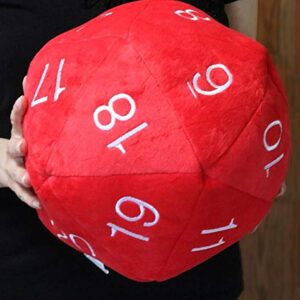 Ultra Pro Jumbo D20 Novelty Dice Plush-Red with White Numbering