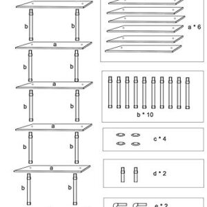 WGX Design For You Industrial 6-Tiers Modern Ladder Shelf Bookcase,Wood Storage Shelf,Display Shelving, Wall Mounted Wood Shelves, Metal Wood Shelves Bookshelf Vintage Wrought Iron Finish