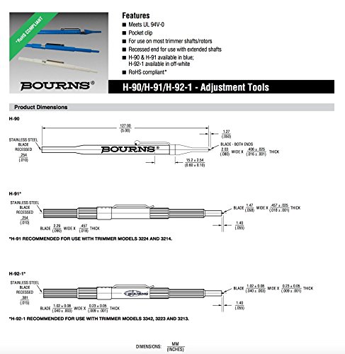 Potentiometer Tools & Hardware Adjust. Tool (Pack of 2)