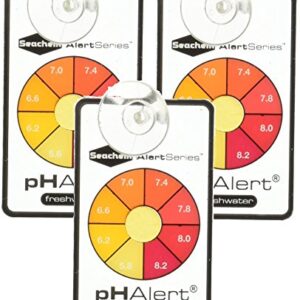 Seachem 3 Pack of pH Alert Devices, Continuously Monitors Freshwater for 3 to 6 Months Each