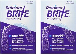 retainer brite retainer brite -6 months supply- 2 boxes pack -192 tablets , 192 count