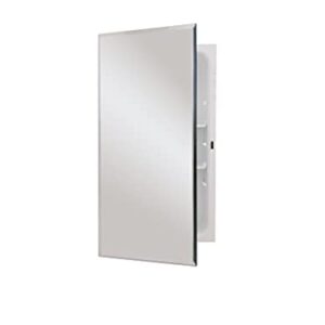 Jensen 1459X Bevel Mirror Medicine Cabinet, 16" x 26",White