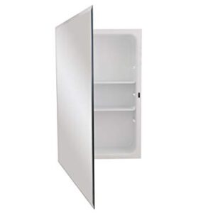 Jensen 1459X Bevel Mirror Medicine Cabinet, 16" x 26",White