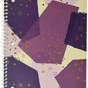 Mead Spiral Notebooks, 1 Subject, College Ruled Paper, 70 Sheets, 10-1/2" x 7-1/2", Shape It Up, Design May Vary, 3 Pack (38191)